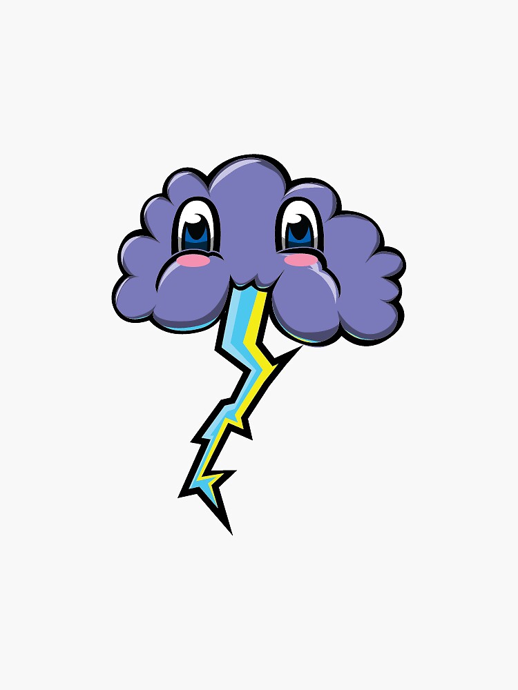 "Storm Cloud" Sticker for Sale by silvergenesis | Redbubble