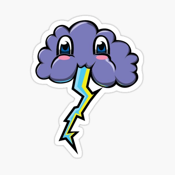 "Storm Cloud" Sticker for Sale by silvergenesis | Redbubble