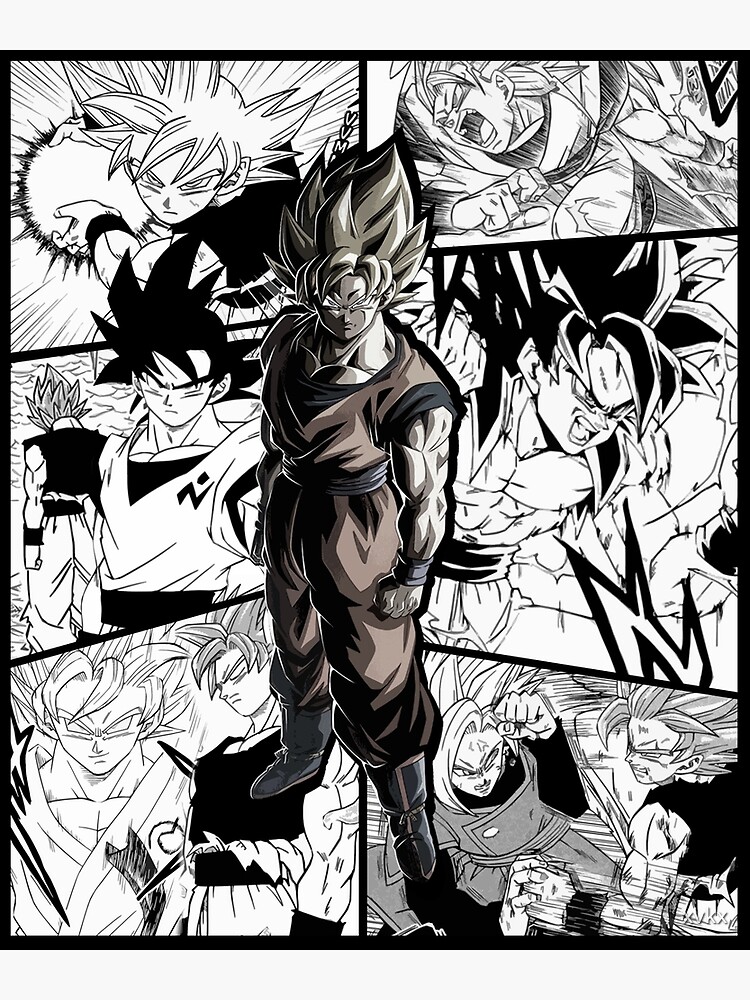 "Goku Manga version Dragon Ball Super" Poster for Sale by xvkx | Redbubble