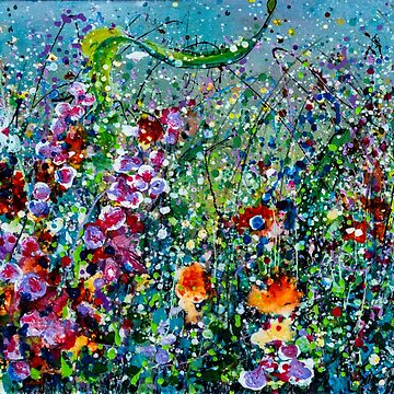 Jackson Pollock Flowers Red Black Abstract Flowers Bouquets Style