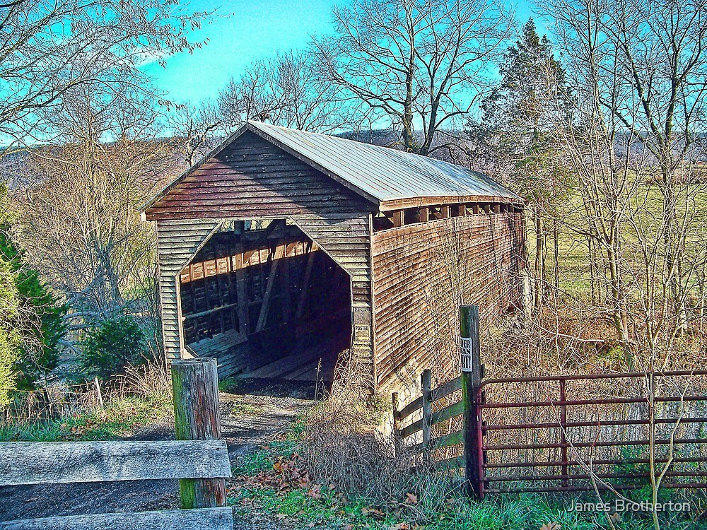 "Beidler Farm Covered Bridge" by James Brotherton | Redbubble