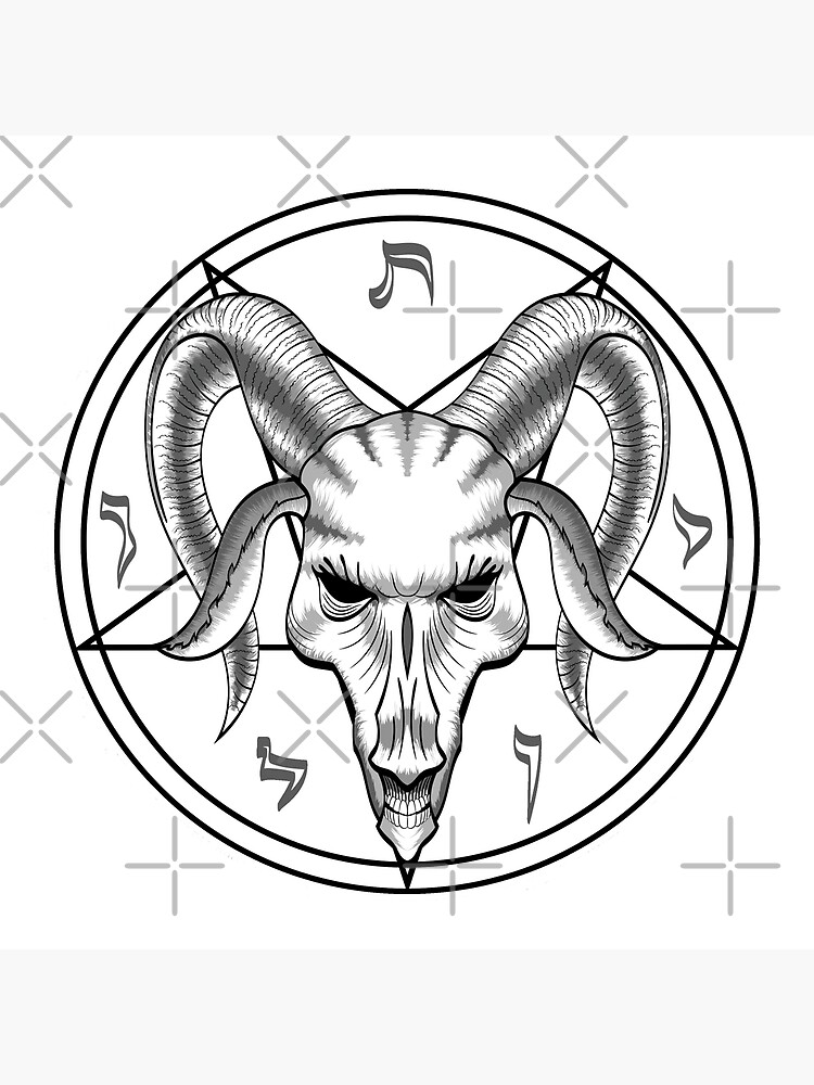 Satanic Pentagram Drawing