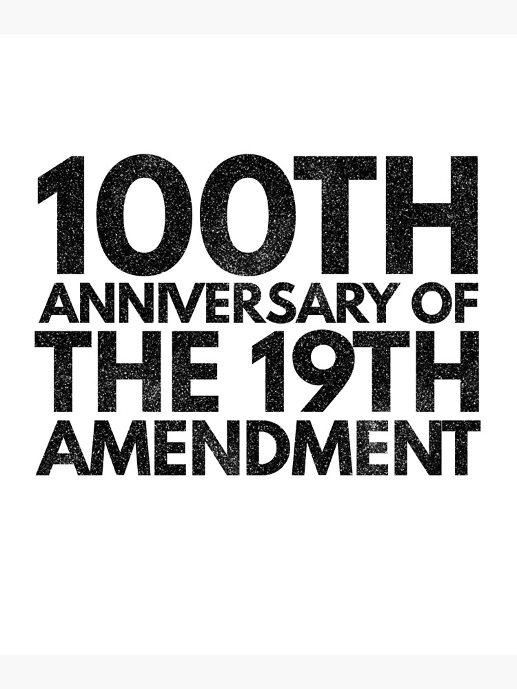100th Anniversary Of The 19th Amendment Poster For Sale By