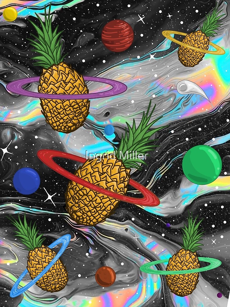 "Holographic Space Pineapple" Poster for Sale by theingridmiller ...