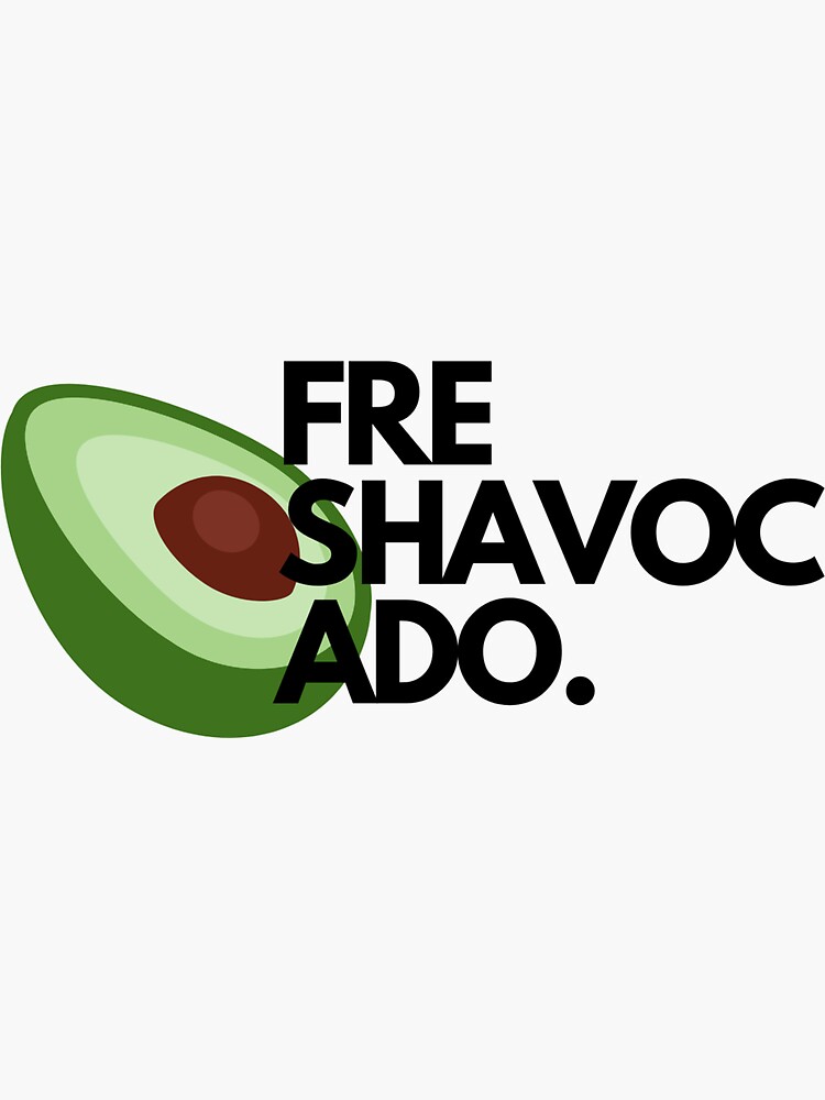 "Fre Shavoc Ado Vine Design" Sticker by michaliemaz | Redbubble
