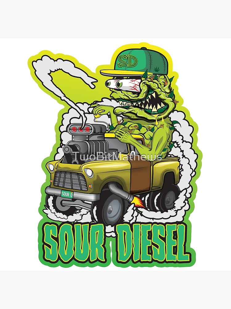 "Sour Diesel" Framed Art Print for Sale by TwoBitMathews | Redbubble