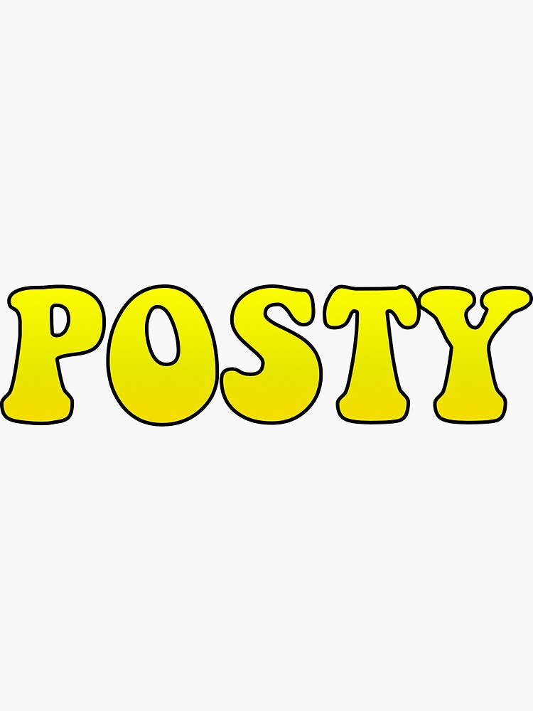 "POSTY " Sticker by itslaurengarcia | Redbubble