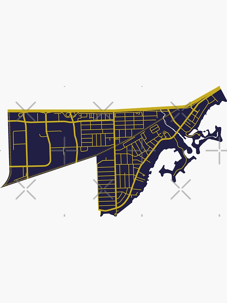 "Mimico Map" Sticker for Sale by TeeOhGraphics | Redbubble