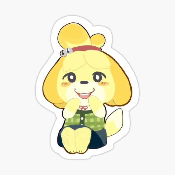 Animal Crossing Isabelle Stickers | Redbubble