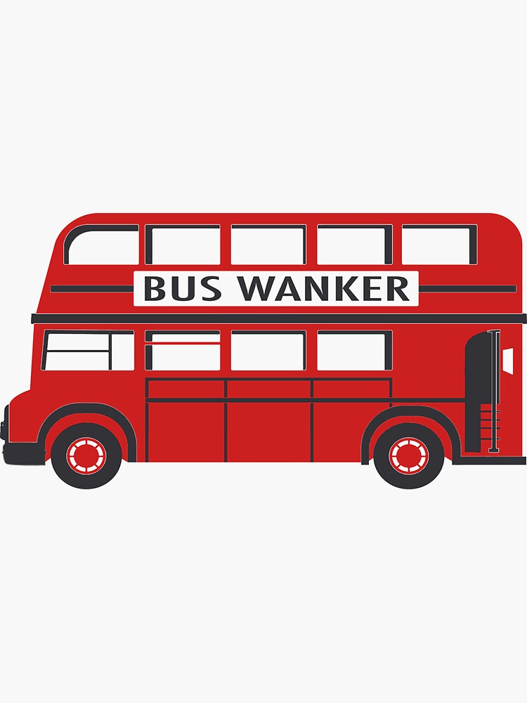 "The Inbetweeners Bus Wanker" Sticker by vordeman | Redbubble