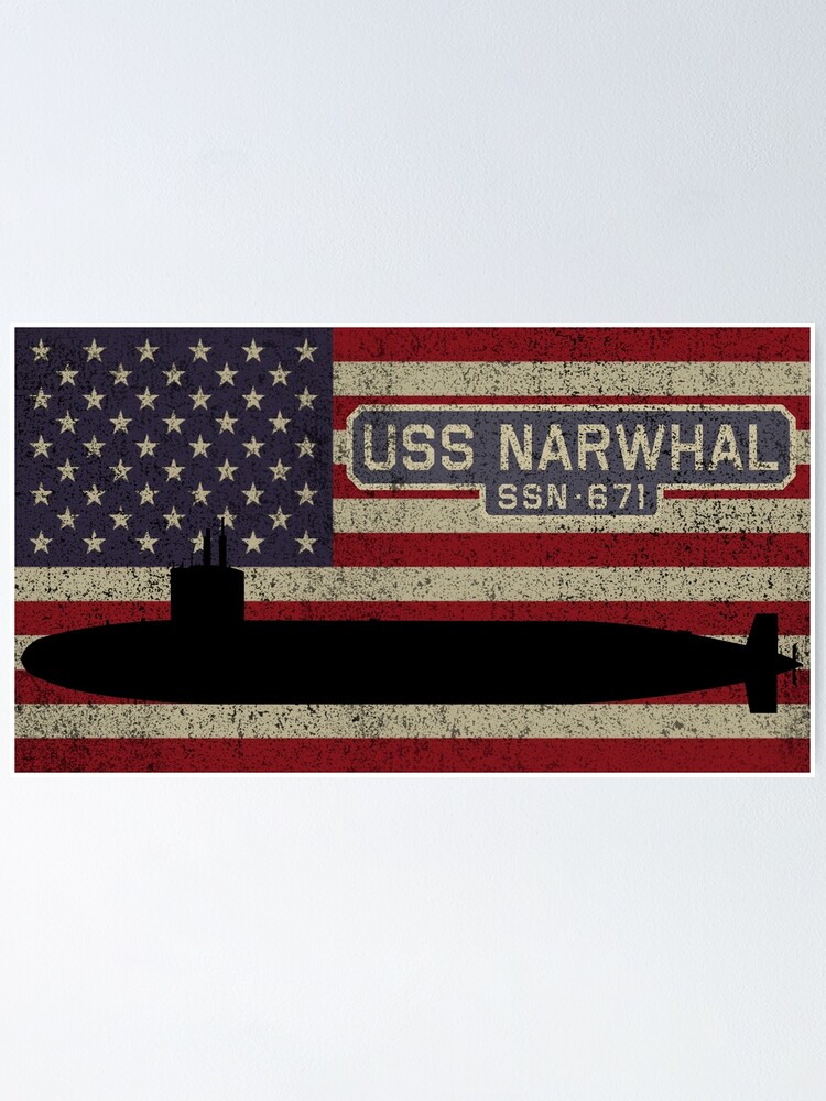 "USS Narwhal SSN-671 Unique One of a Kind Submarine Vintage American ...
