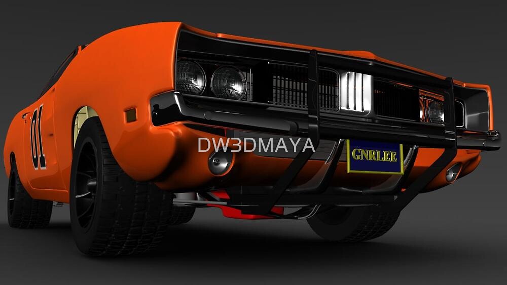 "General Lee Car Dukes of Hazzard 2969 Dodge Charger Front" by DW3DMAYA ...