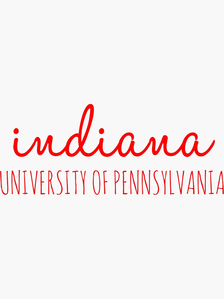 "IUP in red sticker " Sticker by elizzygrace | Redbubble