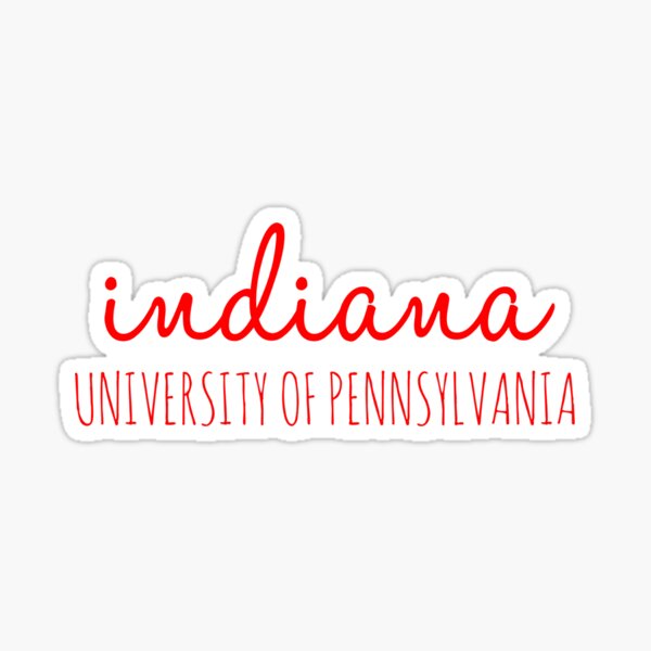 "IUP in red sticker " Sticker by elizzygrace | Redbubble