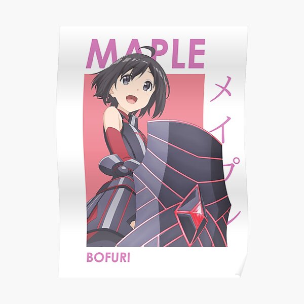 "Maple Kaede Honjo BOFURI Card Anime" Poster by kino-san | Redbubble