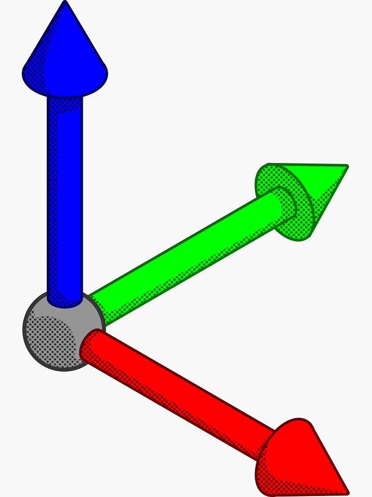 "XYZ Arrow" Sticker for Sale by rvit | Redbubble