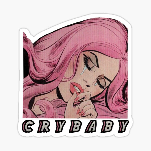 "sad comic girl" Sticker by lunervie | Redbubble