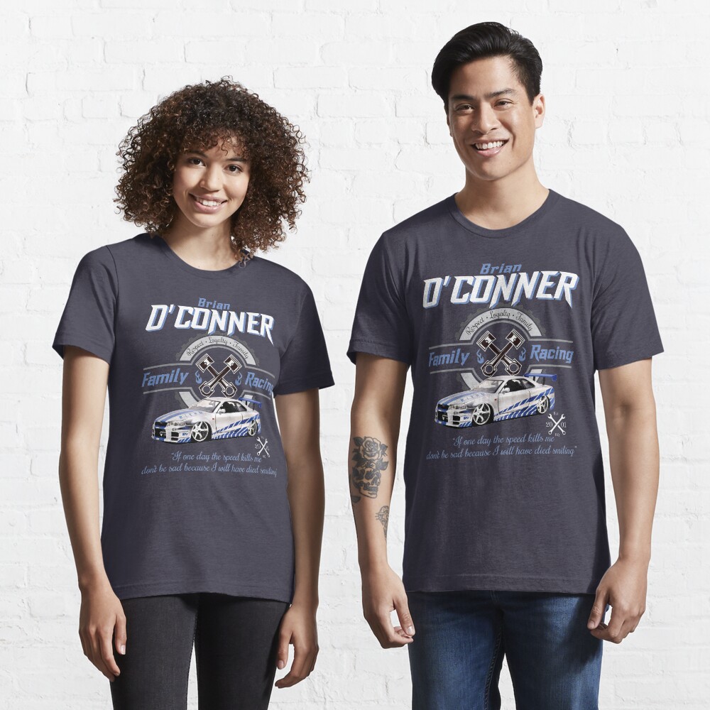 "Brian O'Conner Family Racing Fast and Furious Tribute" T-shirt for ...