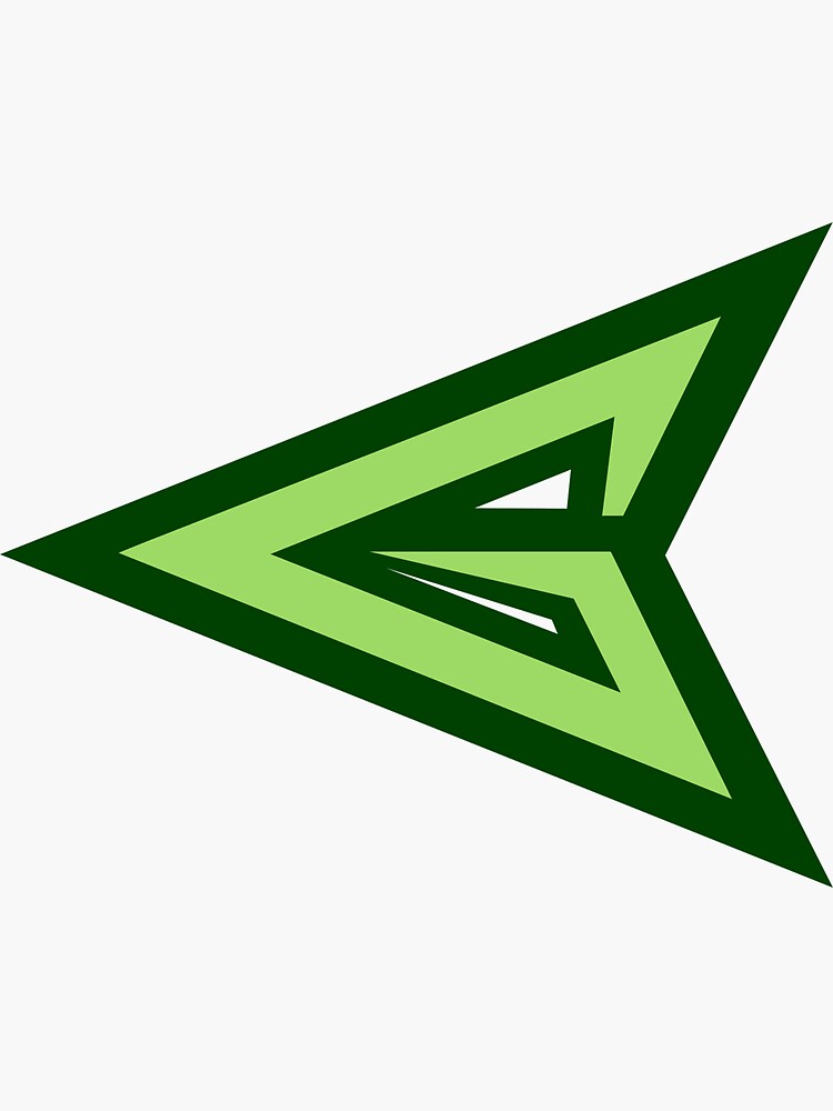"green arrow logo" Sticker for Sale by shawq | Redbubble