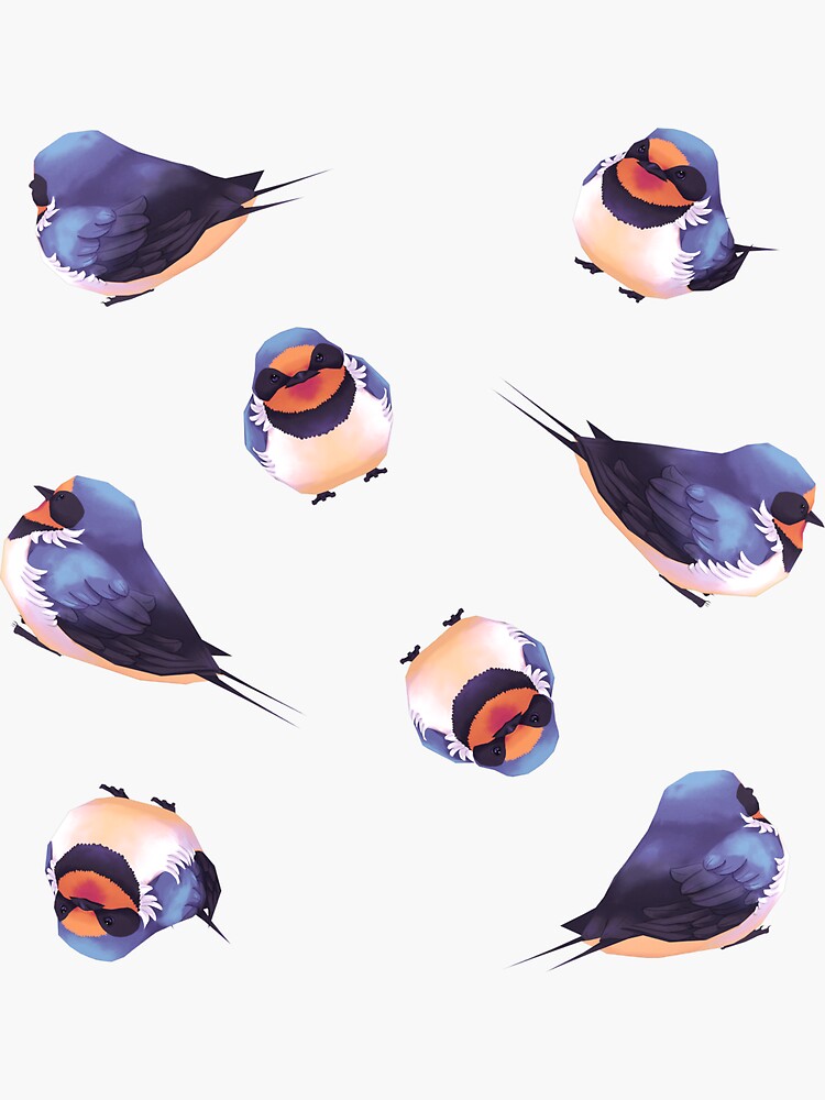 "barn swallow" Sticker by Shalmons | Redbubble