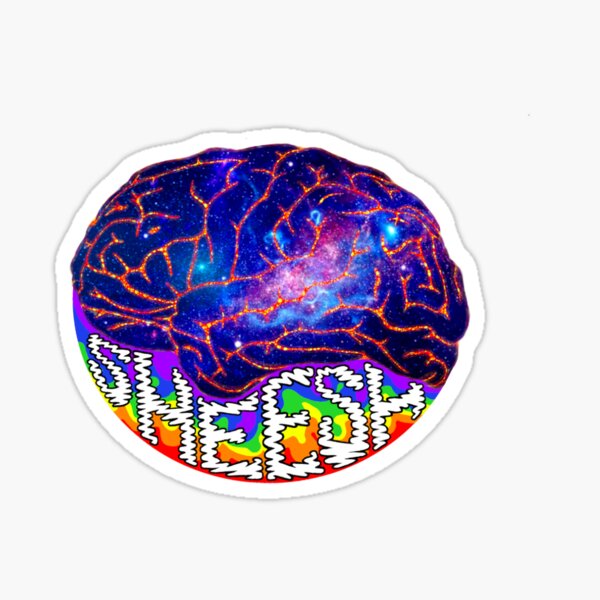 "Trippy Brain" Sticker for Sale by maxpowll | Redbubble