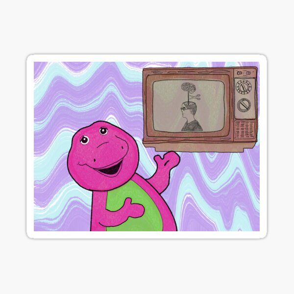"BARNEY" Sticker by ccperezr | Redbubble