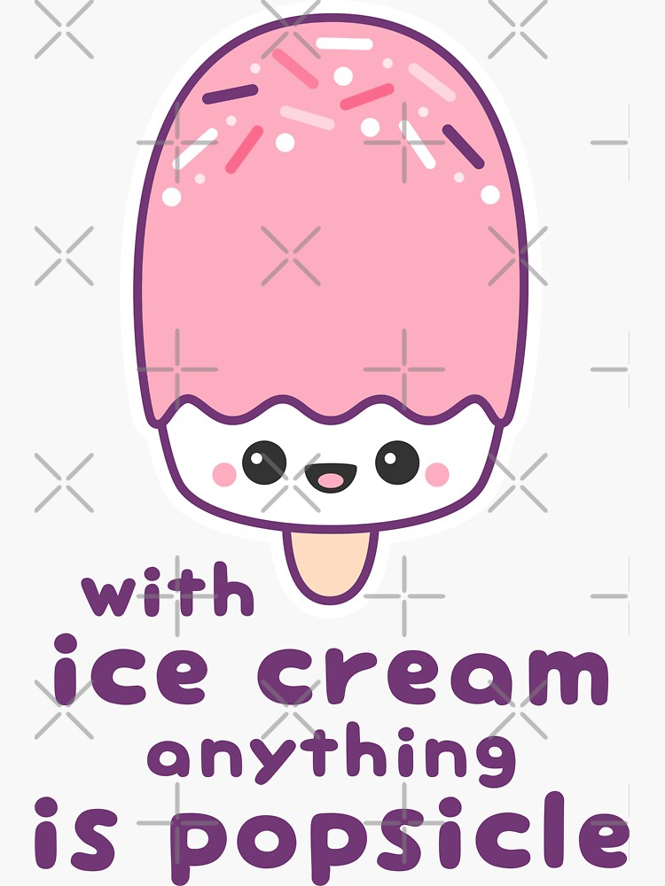 Pegatina «Divertido juego de palabras con paletas» de sugarhai | Redbubble