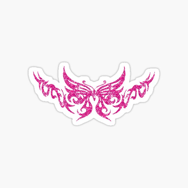 "butterfly tramp stamp" Sticker for Sale by Tatoooooooom | Redbubble