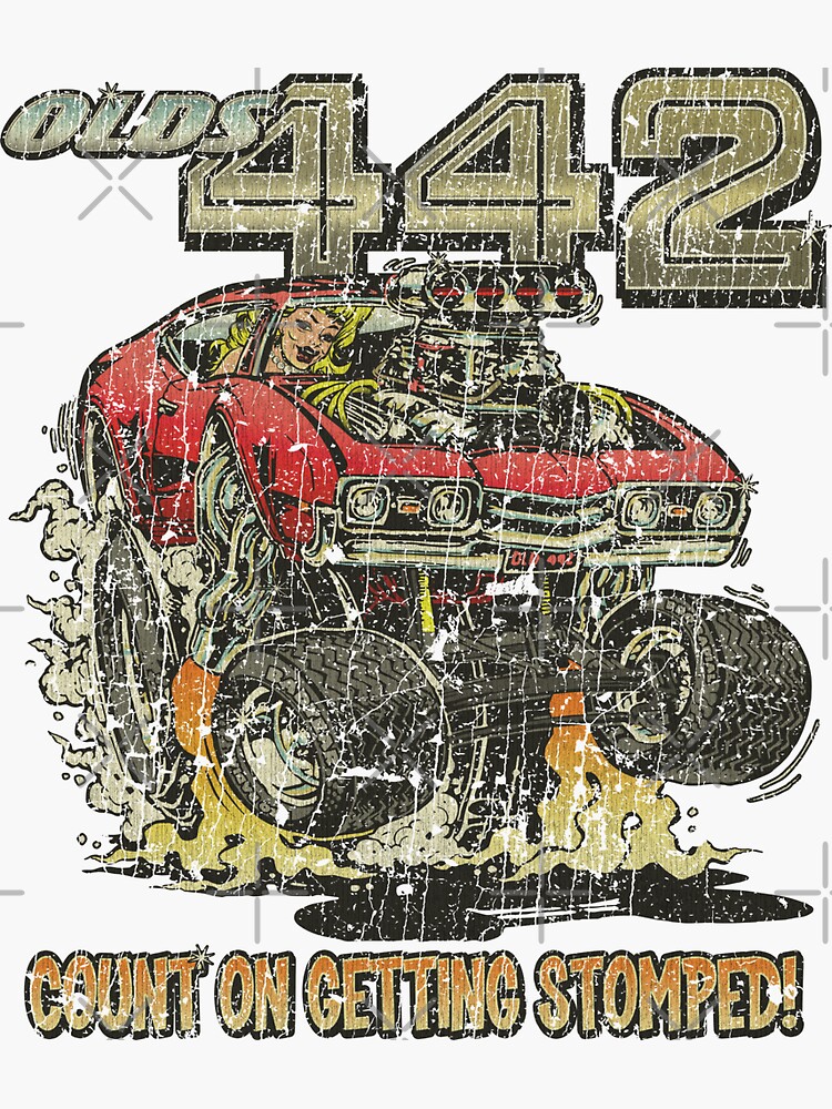 "Olds 442" Sticker for Sale by jacobcdietz | Redbubble