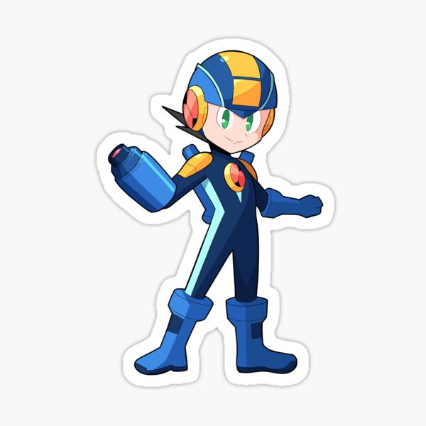 "Mini Megaman EXE" Sticker for Sale by StaticBlu | Redbubble