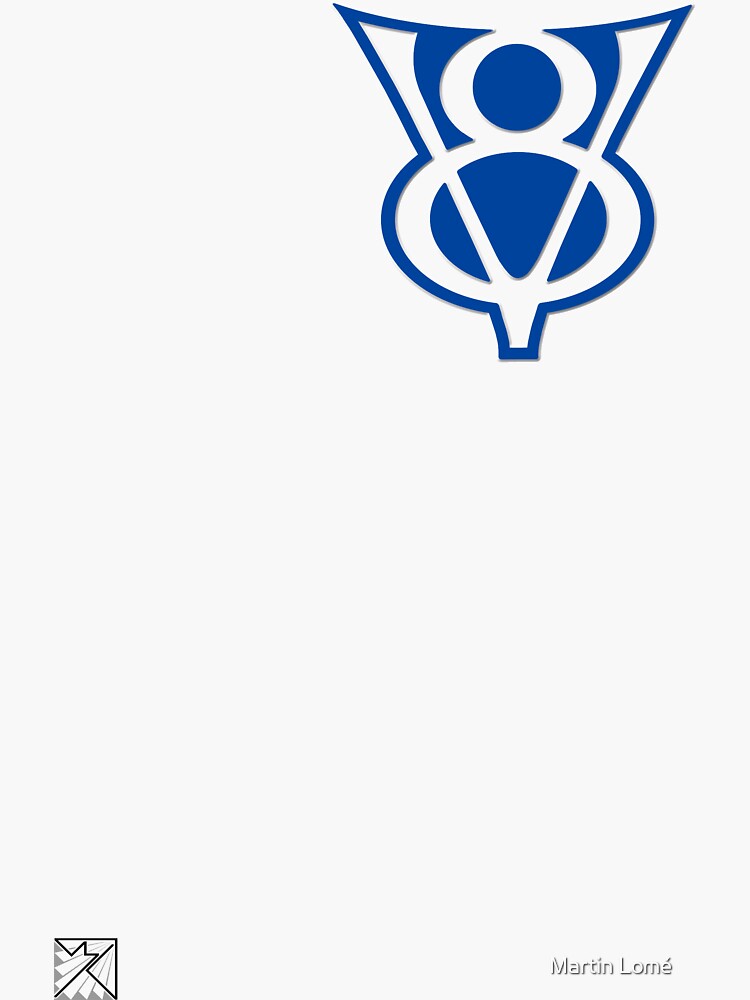 "V8" Sticker by MartinLome | Redbubble