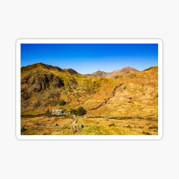 "Snowdon summit from the viewpoint on A498" Sticker for Sale by ...