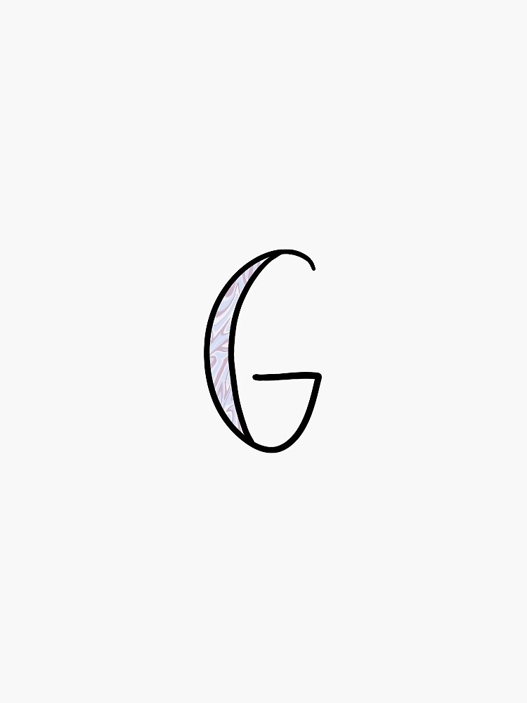 "G Monogram" Sticker for Sale by madisonhicks | Redbubble