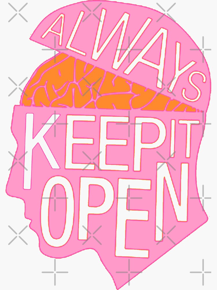 "Always keep it open - title of calligraphy lettering typography text ...