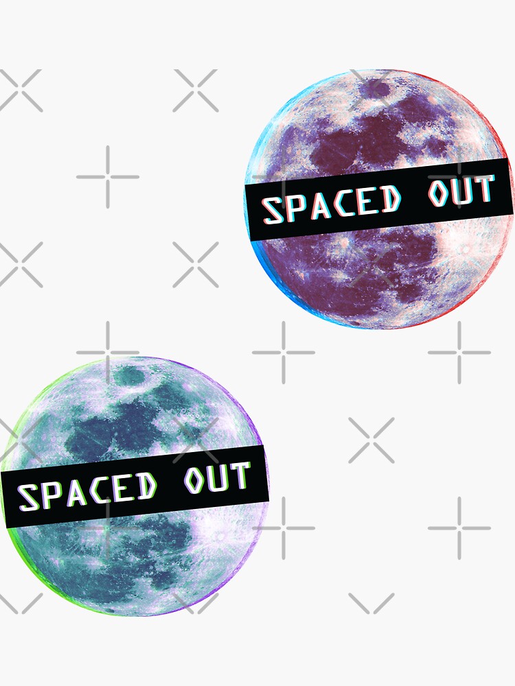 "Spaced Out 3D" Sticker by callavibes | Redbubble