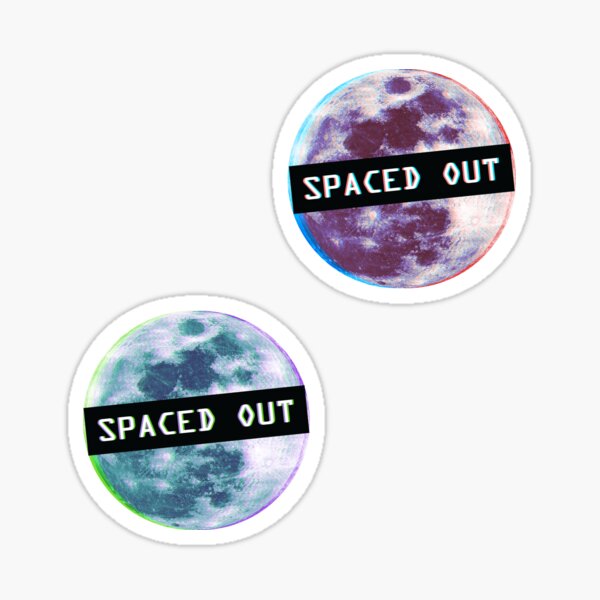 "Spaced Out 3D" Sticker by callavibes | Redbubble