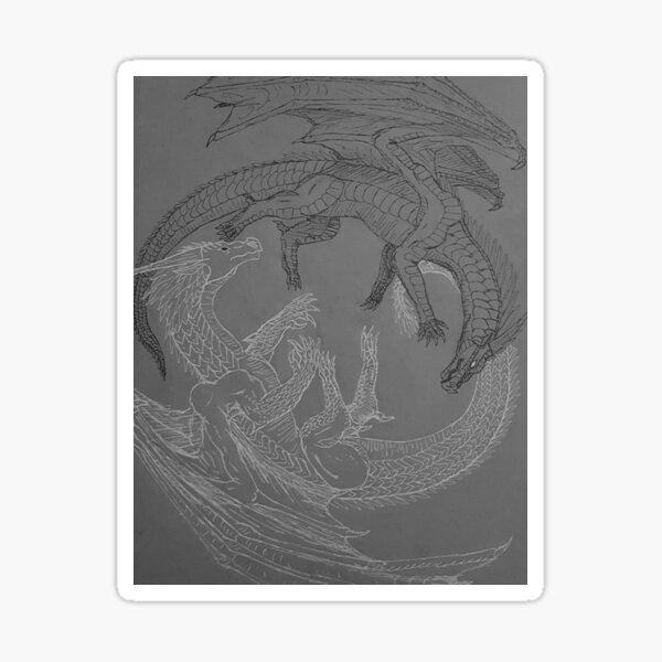 "nightwing and icewing" Sticker for Sale by rollerchad | Redbubble