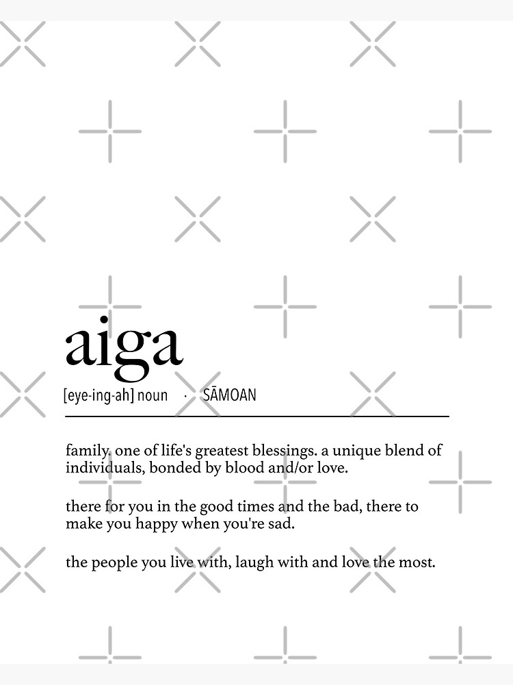 Samoan Aiga (Family) Definition Premium Matte Vertical Poster sold by ...