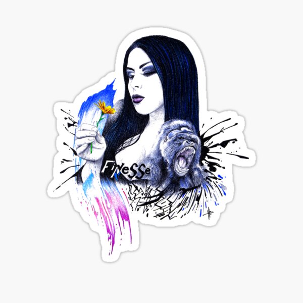 "Finesse" Sticker for Sale by bzhtattoo | Redbubble