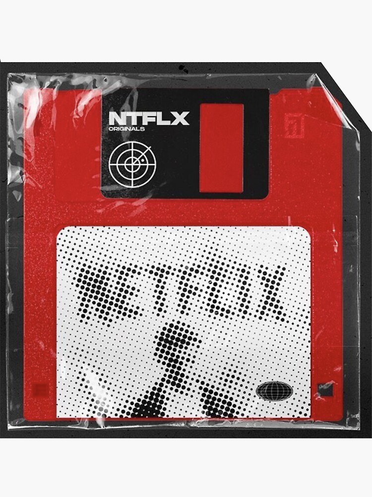 "Floppy disk netflix aesthetic" Sticker by omnision | Redbubble