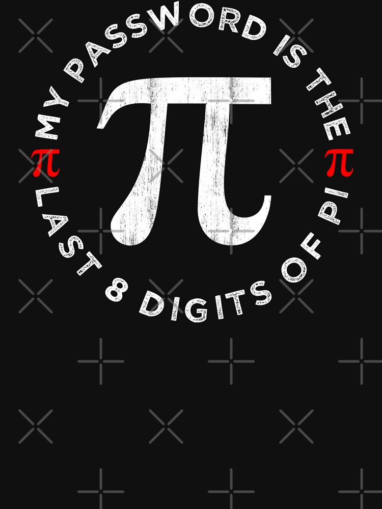 "Pi Day 2020 Vintage Design My Password Is The Last 8 Digits Of Pi Cool ...