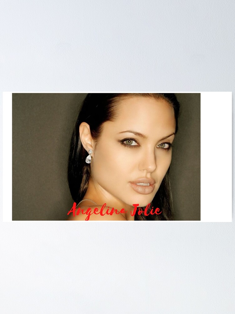 Angelina Jolie Poster For Sale By Alexandr03 Redbubble