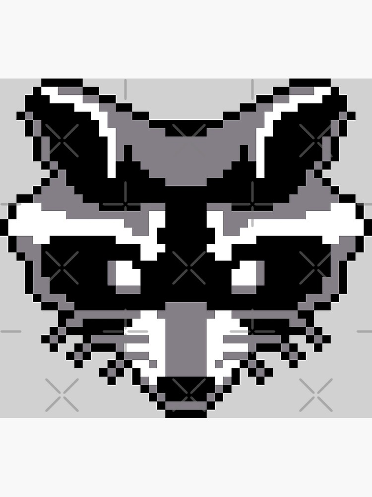 "Raccoon Pixelart" Poster for Sale by CreativePanda | Redbubble