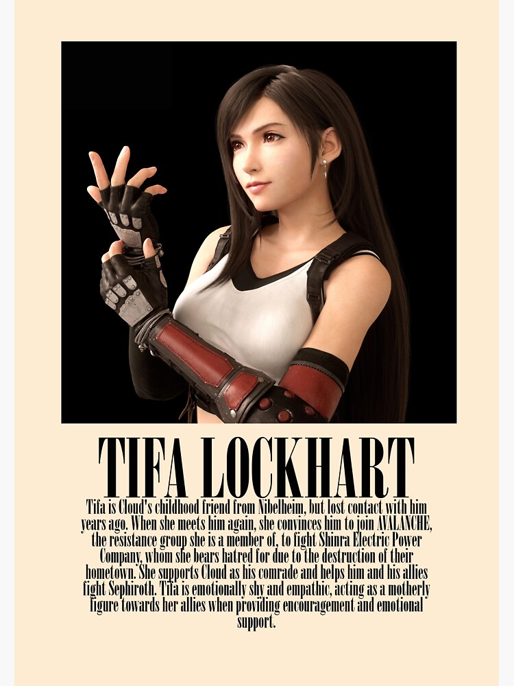 Pegatina «TIFA LOCKHART FINAL FANTASY VII 7 REMAKE» de ellz-bellz ...