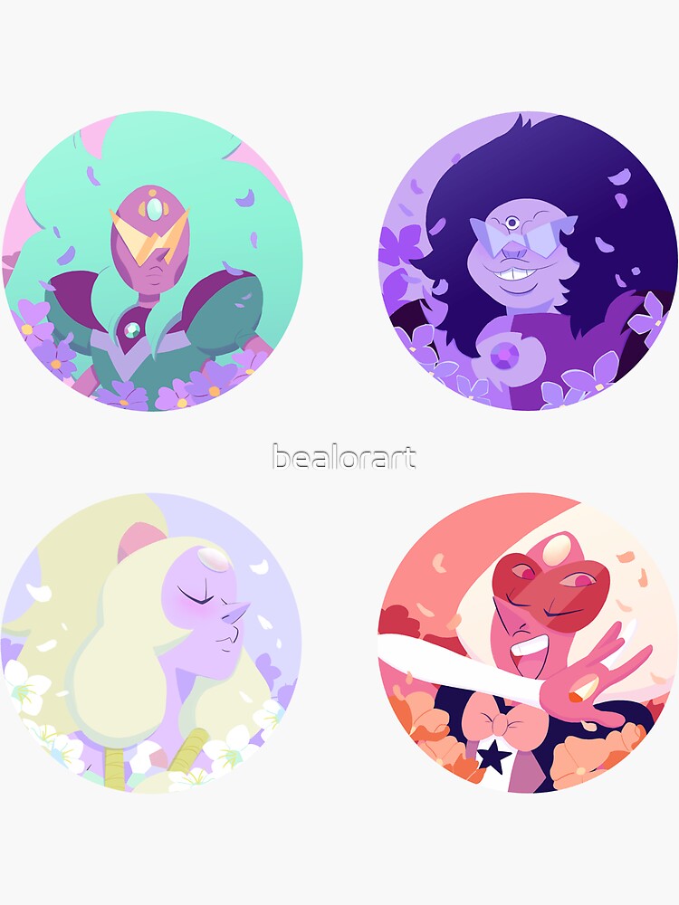 "Fusions Sticker set" Sticker for Sale by bealorart | Redbubble