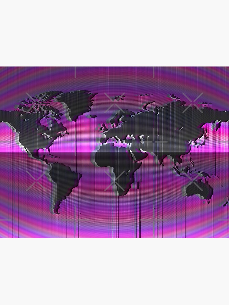 "Glitched world on tv" Poster by Ihrlaa | Redbubble