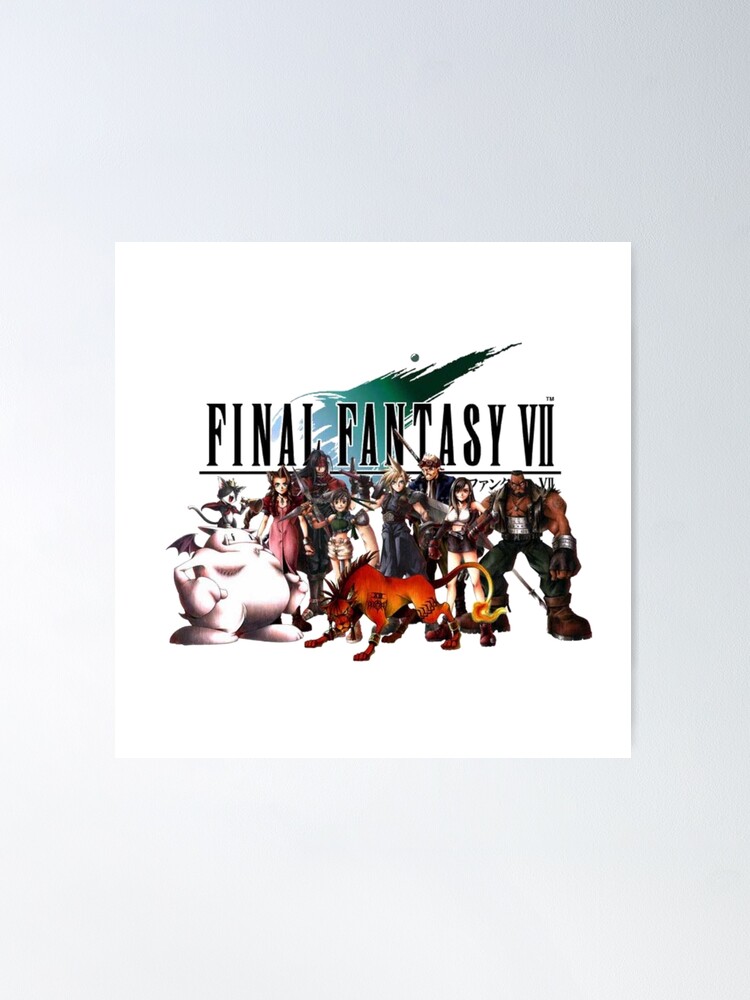 "Final Fantasy 7 Cast" Poster for Sale by CassidyCreates | Redbubble