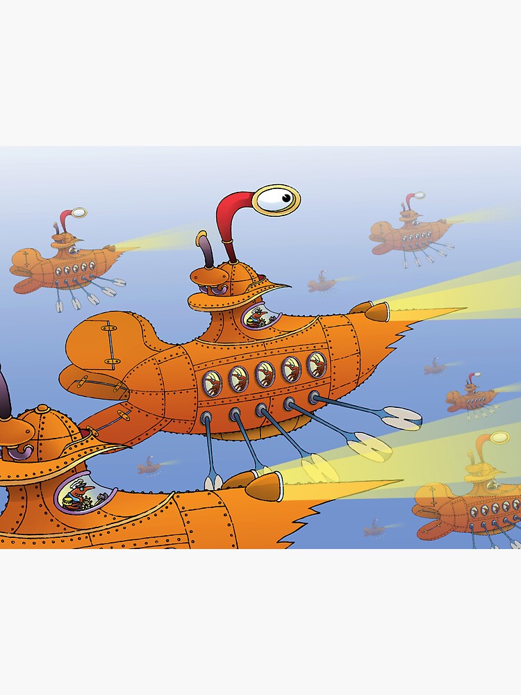 "Captain Krill Flotilla Art Childrens Room Decor" Sticker by ...