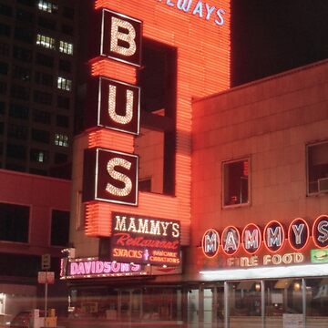 "1980's Chicago Trailways Bus Station" Art Board Print for Sale by ...
