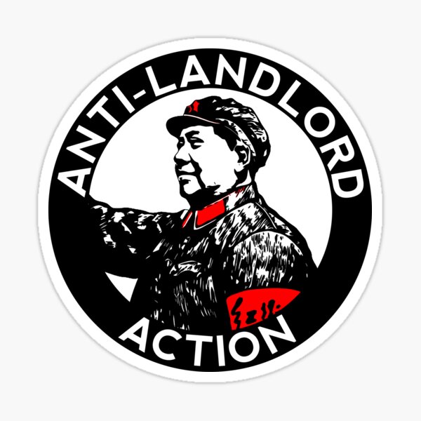 "Anti-Landlord Action" Sticker for Sale by KulakPosting | Redbubble